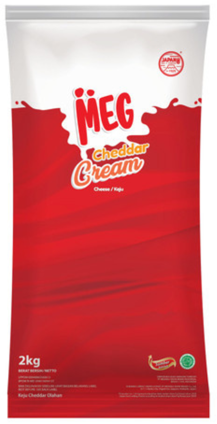 Meg Cheddar Cream Cheese 2kg | PT Ekacita Dian Pertiwi